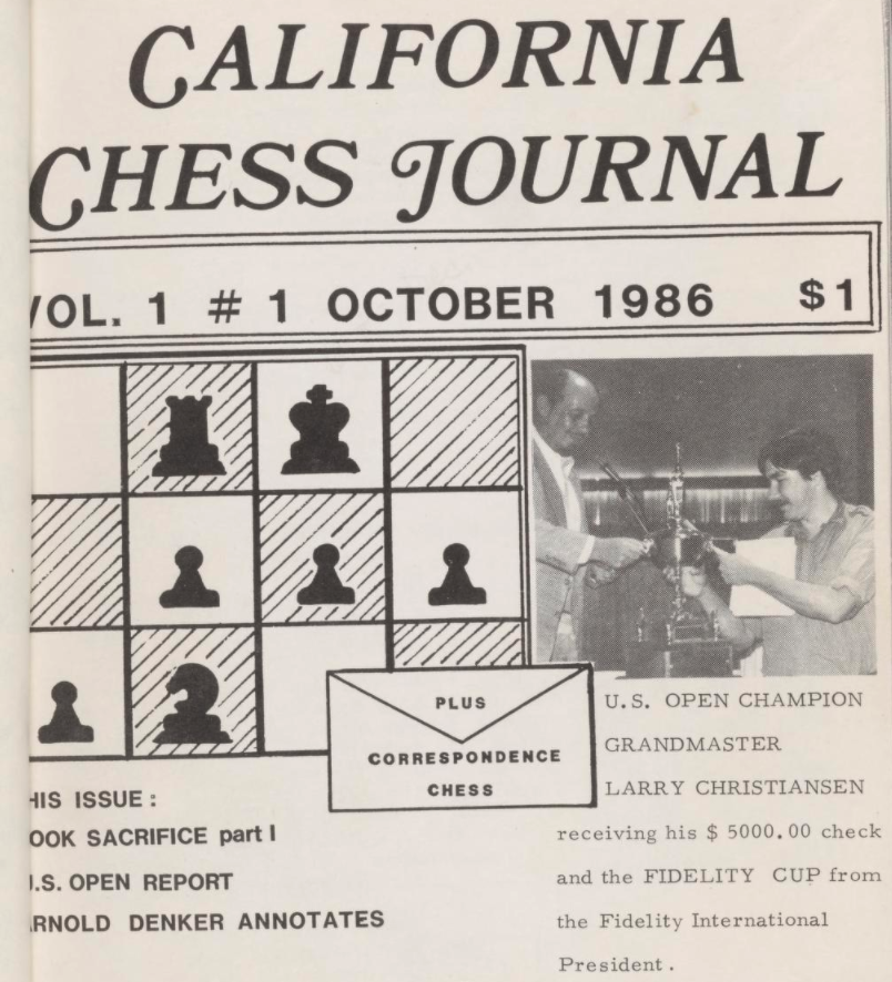 Documenting California Chess History Through The CalChess Journal ...